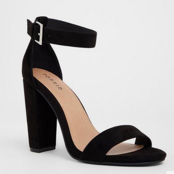 torrid | Shoes | Torrid Two Strap Tapered Heel Sandal Ww | Poshmark